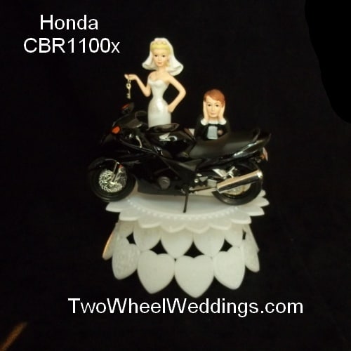 Motorcycle Wedding Cake Toppers - Two Wheel Weddings